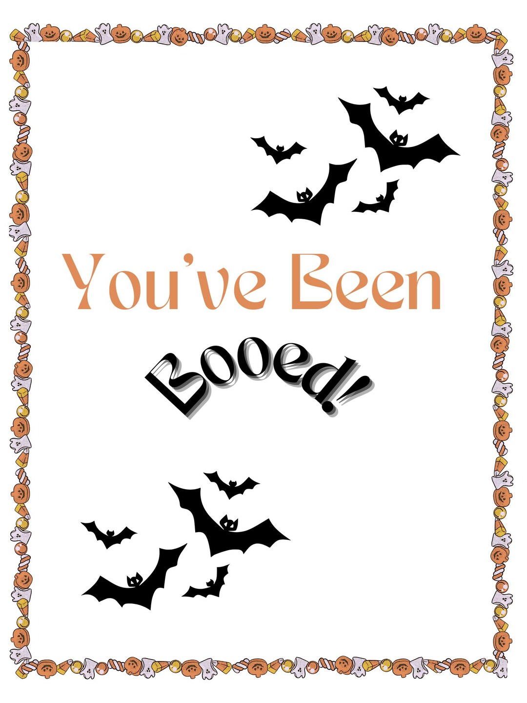 You've Been Booed Gift Basket Sign, Boo Basket Halloween Ideas, Cute ...