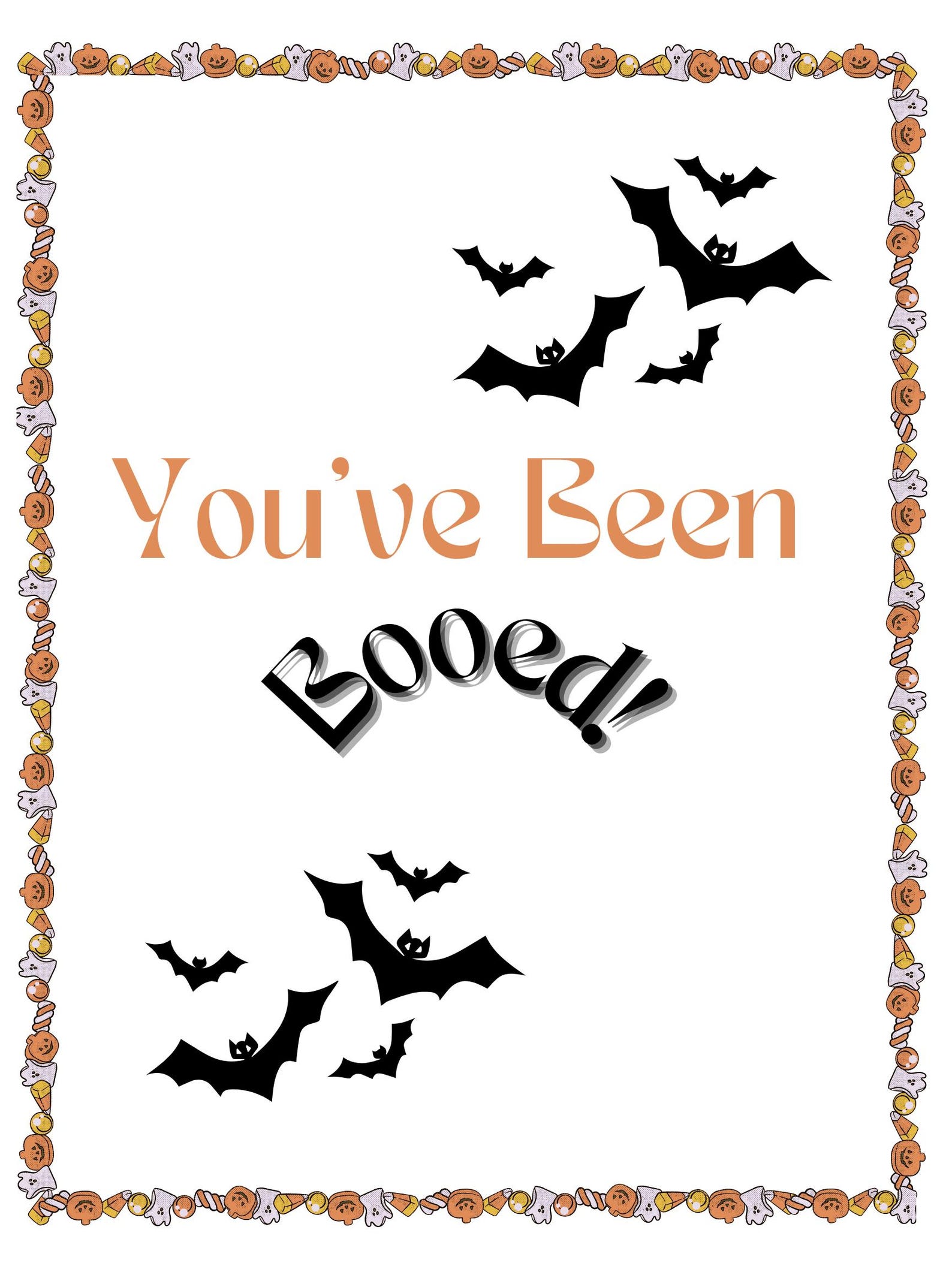 You've Been Booed Gift Basket Sign, Boo Basket Halloween Ideas, Cute ...