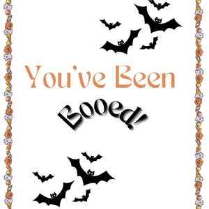 You've Been Booed Gift Basket Sign, Boo Basket Halloween Ideas, Cute ...