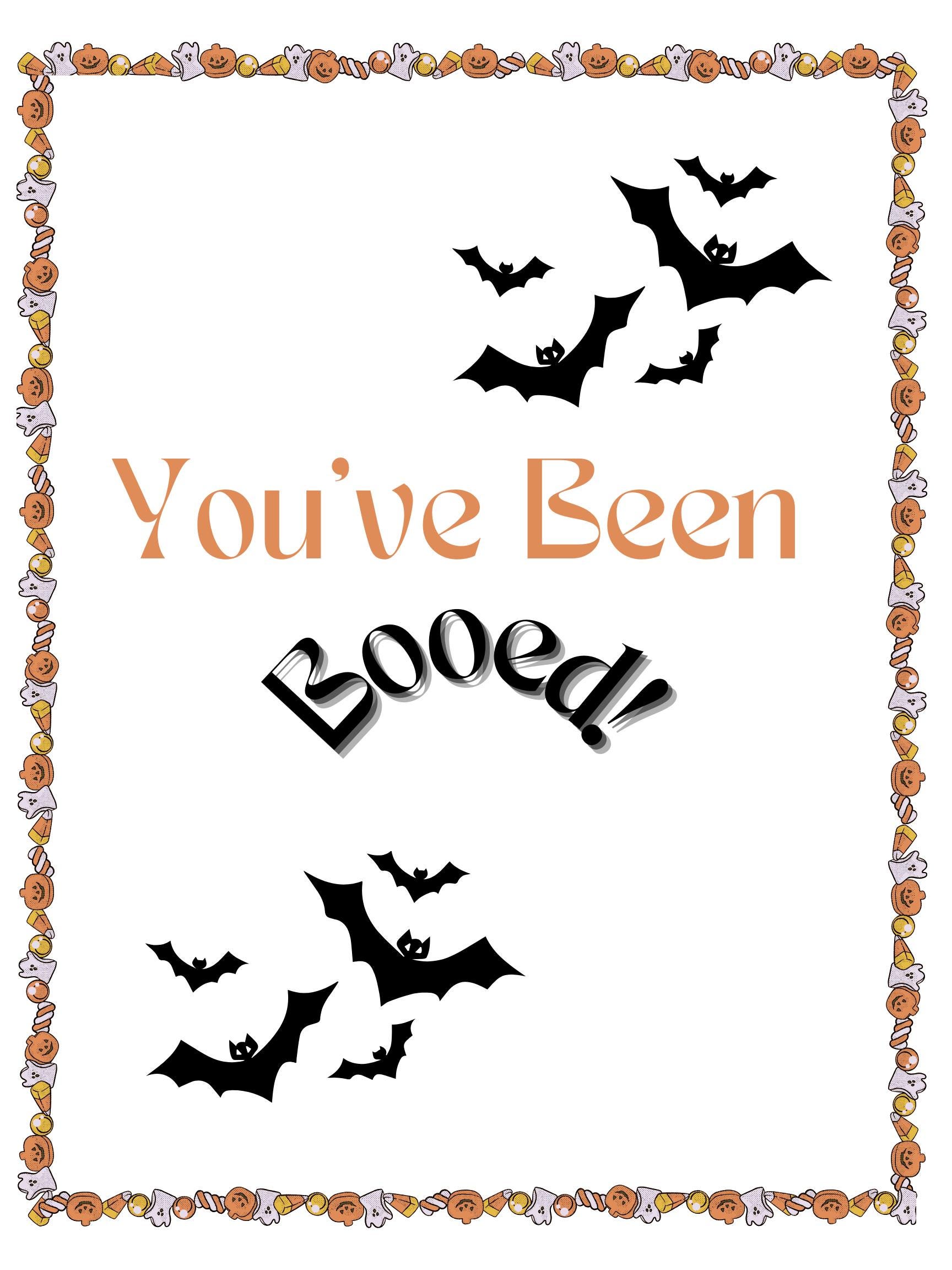 You've Been Booed Gift Basket Sign, Boo Basket Halloween Ideas, Cute ...