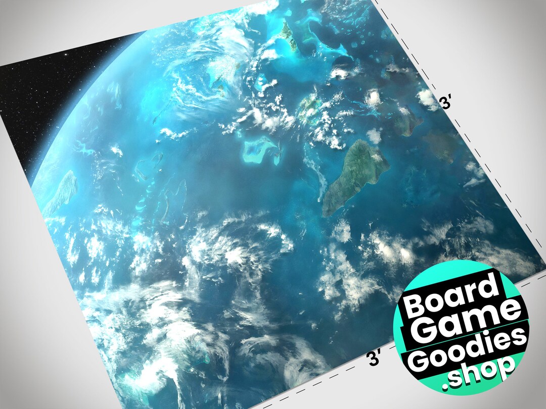 3'x3' Scarif Playmat No Shield Gate Station for Star Wars Armada X-wing ...