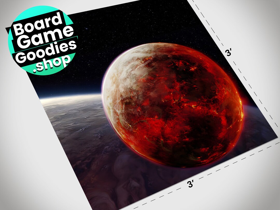 3'x3' Mustafar Playmat for Star Wars Armada X-wing Miniatures Space ...