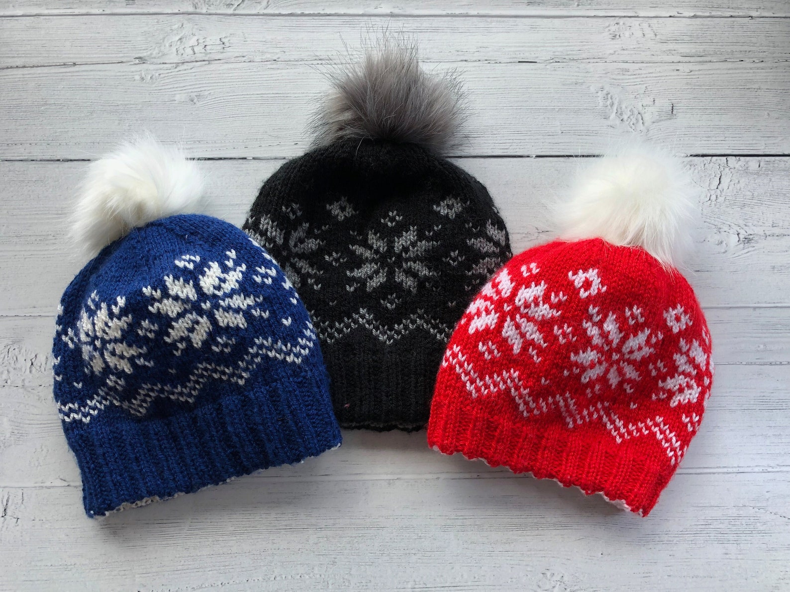 Snowflakes Hat, Digital Knitting Pattern - Etsy