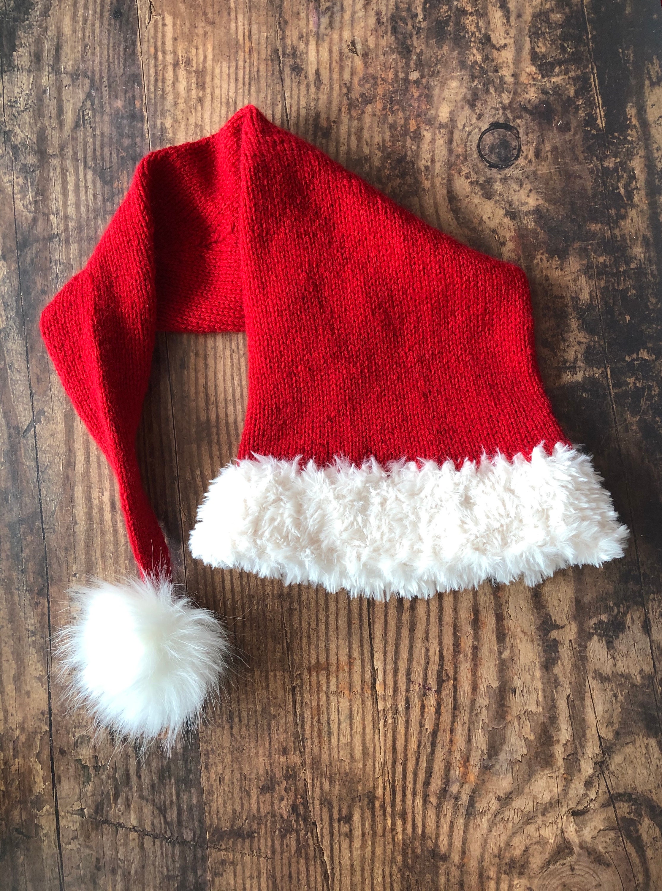 Santa Hat and Beard Knitting Pattern, Knitting Pattern Pdf, Christmas ...