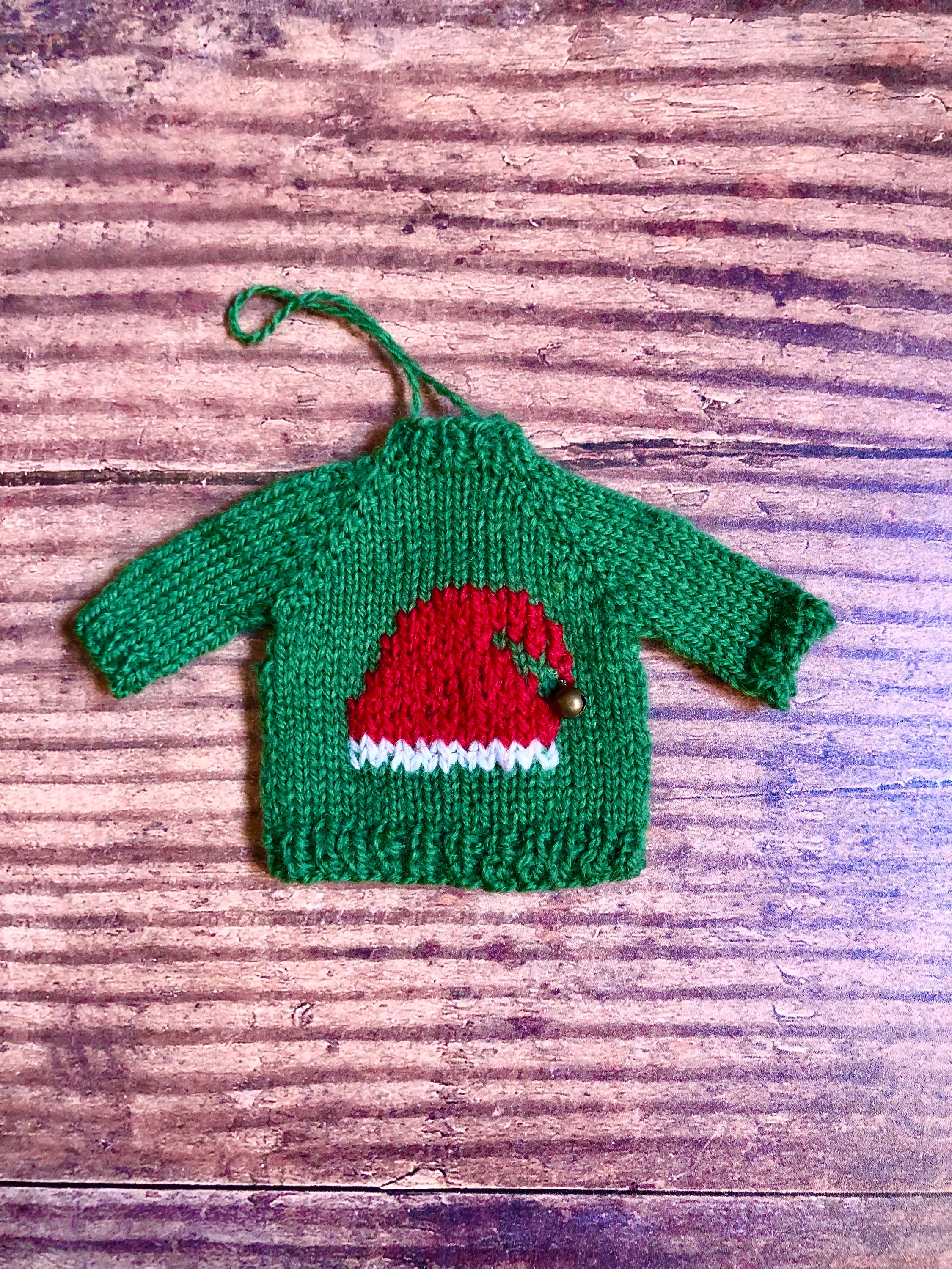 Christmas Sweater Tree Ornament Knitting Pattern, Christmas Tree ...