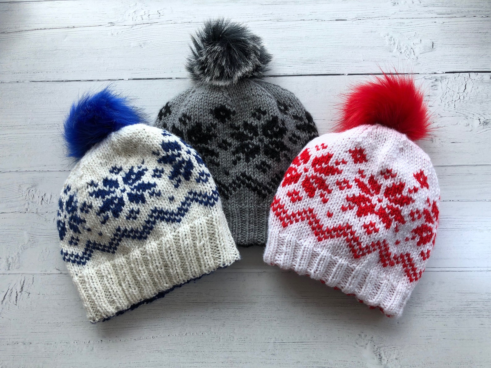 Snowflakes Hat, Digital Knitting Pattern - Etsy