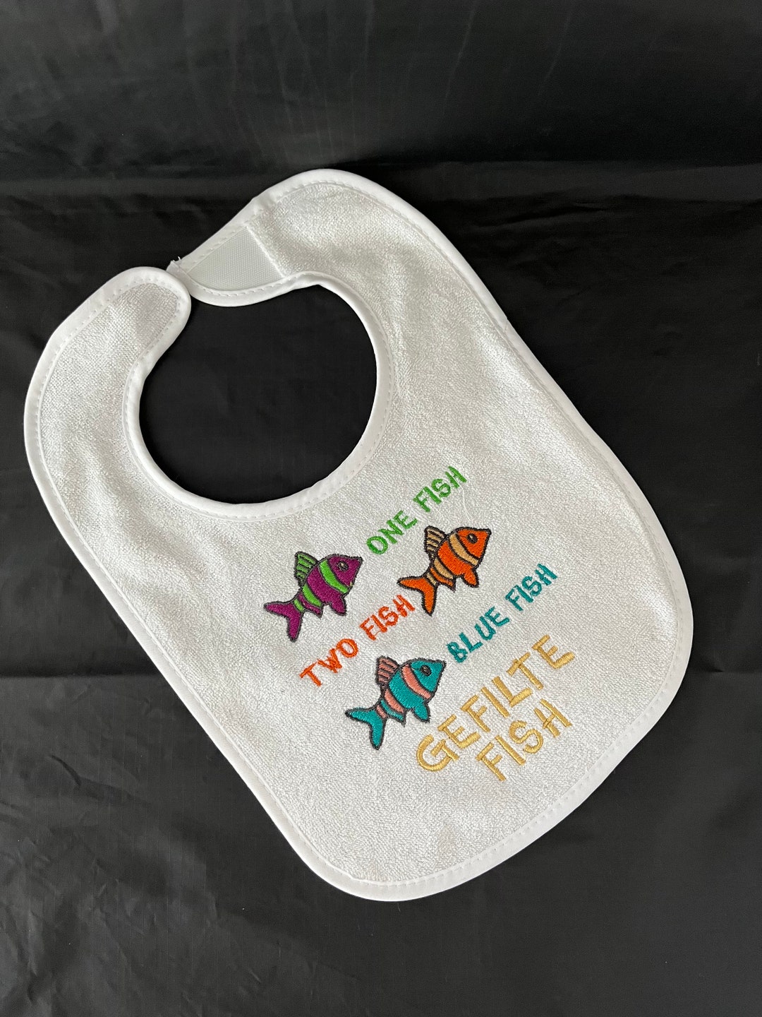 Jewish Funny Gefilte Fish Baby Bib, Passover Seder, Cotton Terry - Etsy