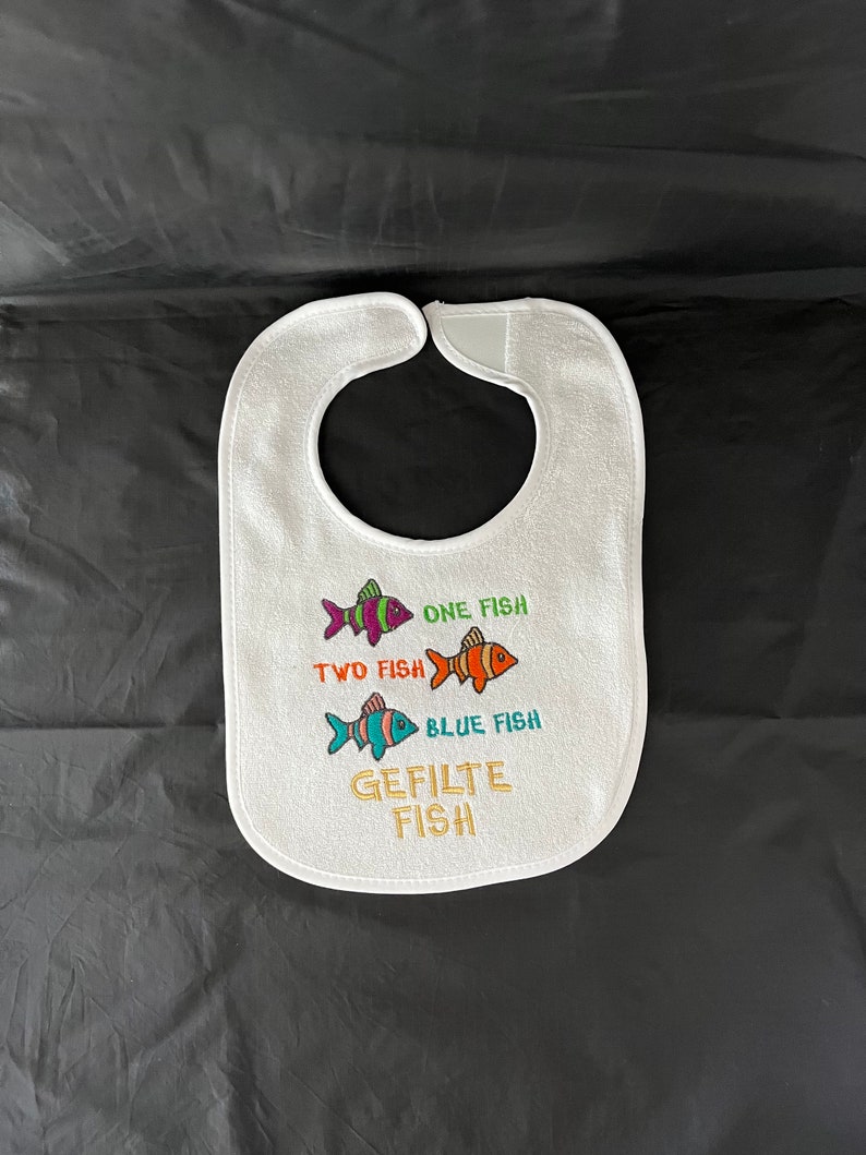 Jewish Funny Gefilte Fish Baby Bib, Passover Seder, Cotton Terry - Etsy