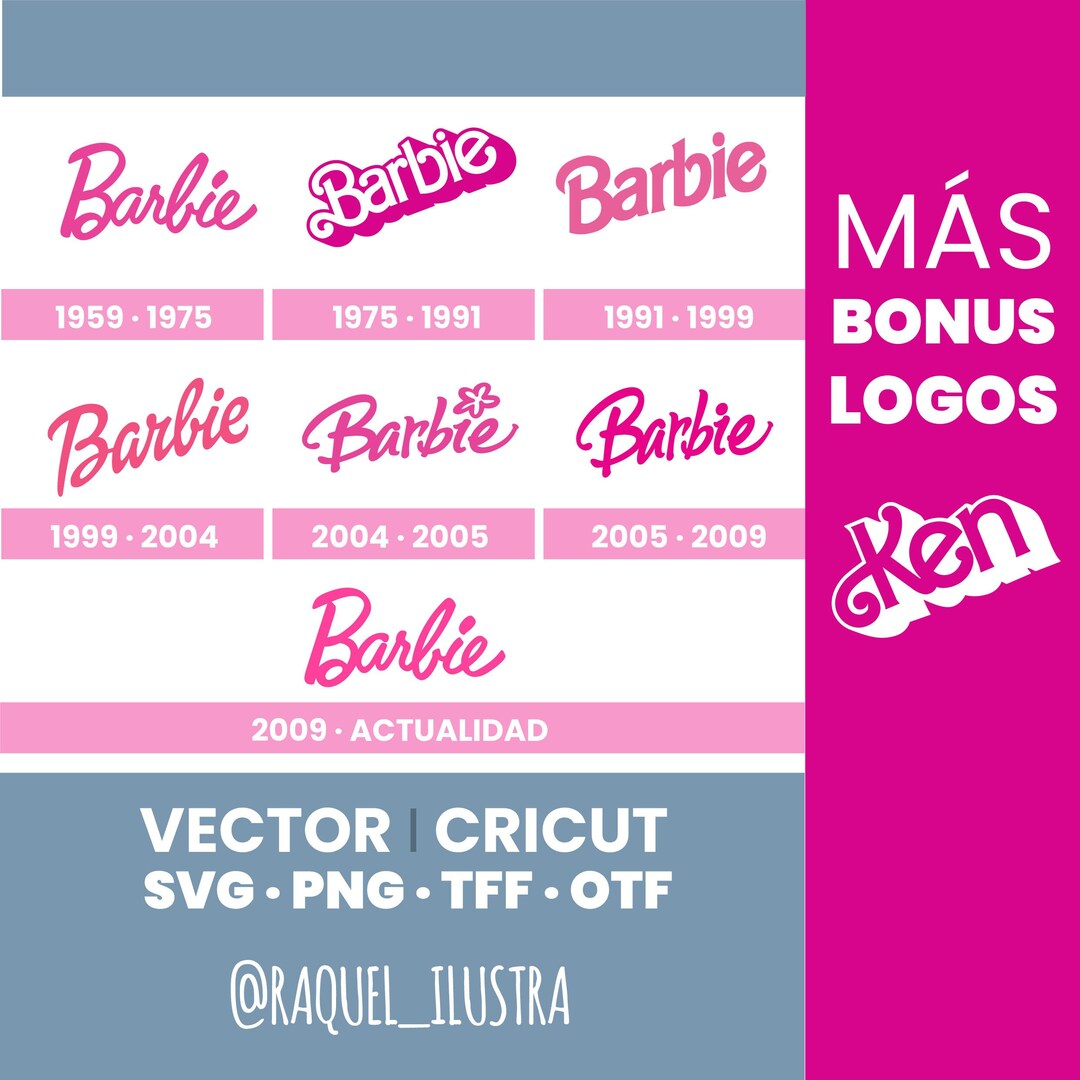 Barbie Vectorized Logos, in Svg, Eps and Sag. Barbie Logos Bonus Logo ...