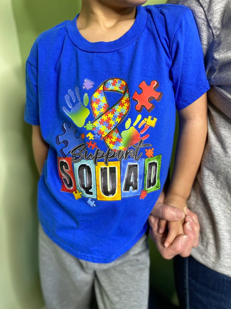 Support Squad Autism Awareness Tshirt | Autism Awareness | Adult and ...