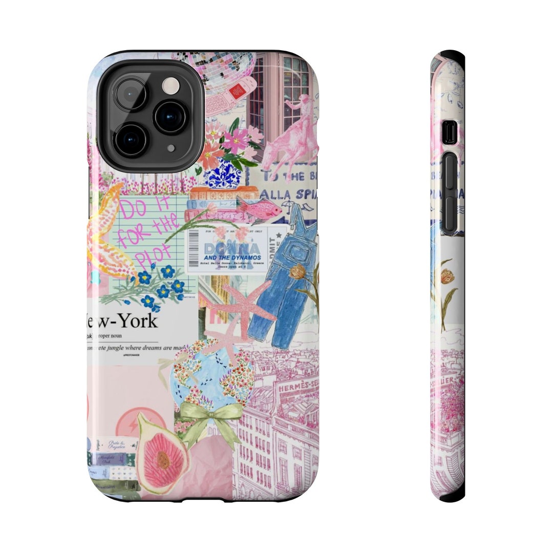 Coquette Light Pink Aesthetic Phone Case, City Vibes Preppy Balletcore ...