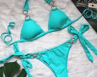 Turquoise Bikini - Etsy