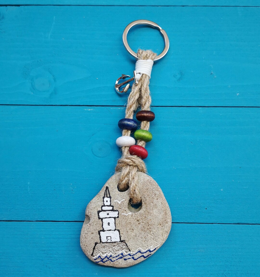 Personalized Pebble Stone Key Ring for Her/him /key Chain Gift - Etsy UK