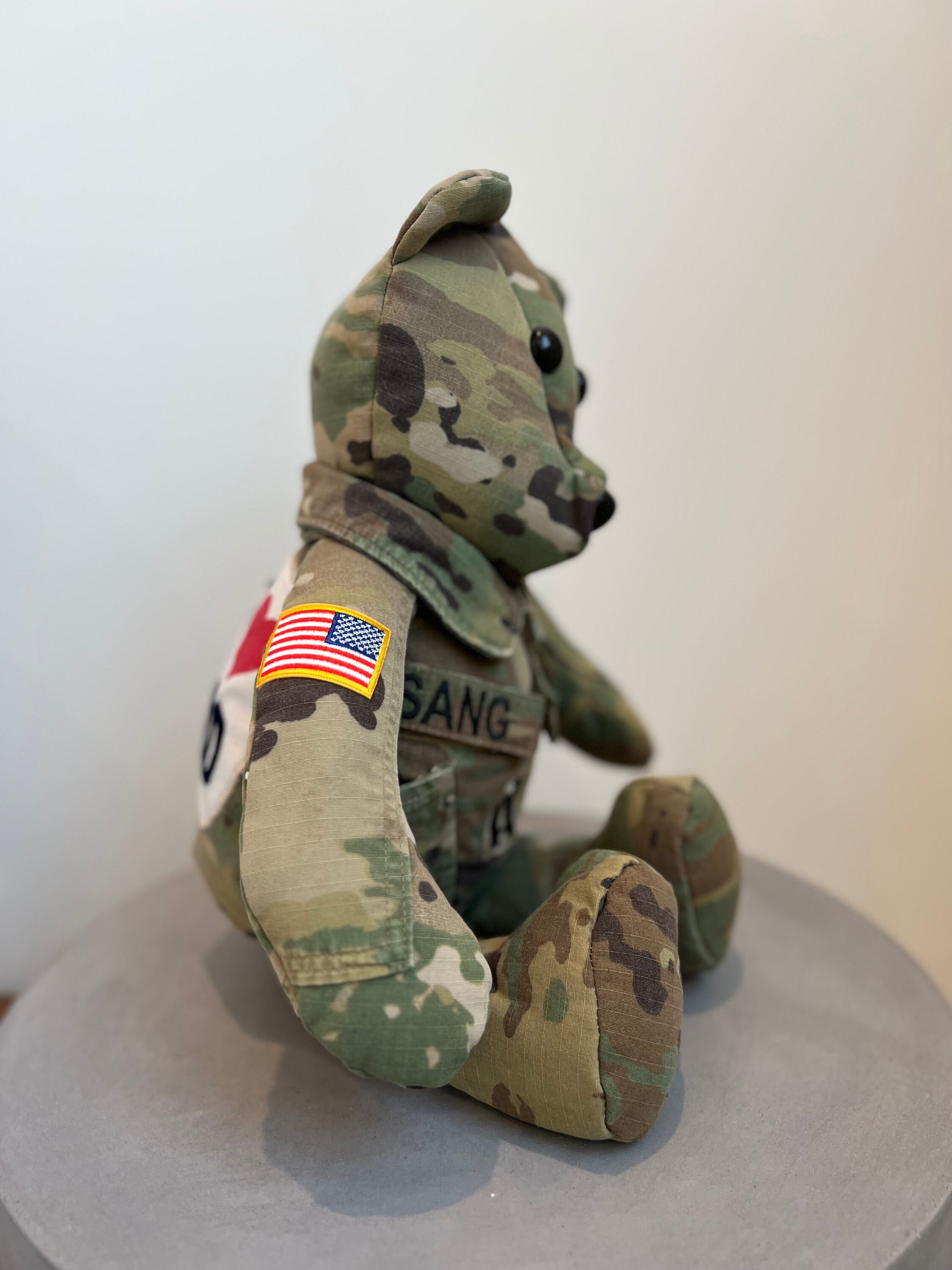 Military Memory Bear detailed, Handmade to Order, From Your Loved One's ...