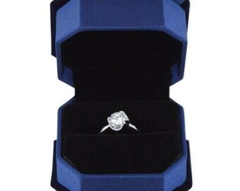 Blue Wedding Ring Box - Etsy