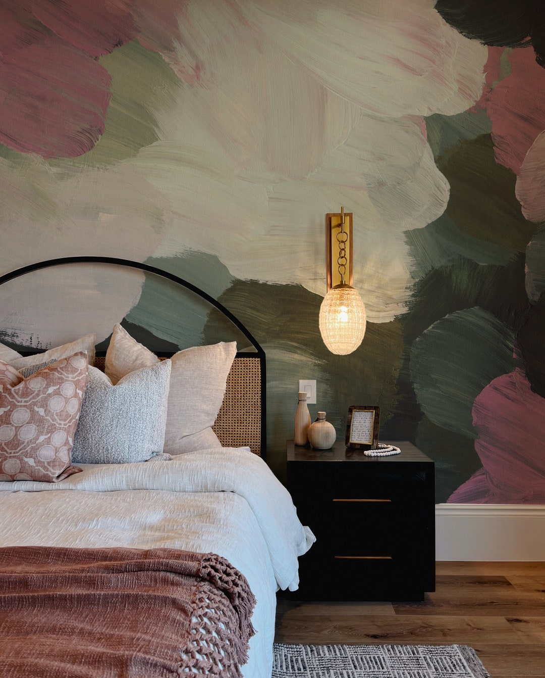 Fall Abstract Mural Wallpaper. Custom Bedroom Wallpaper Mural ...