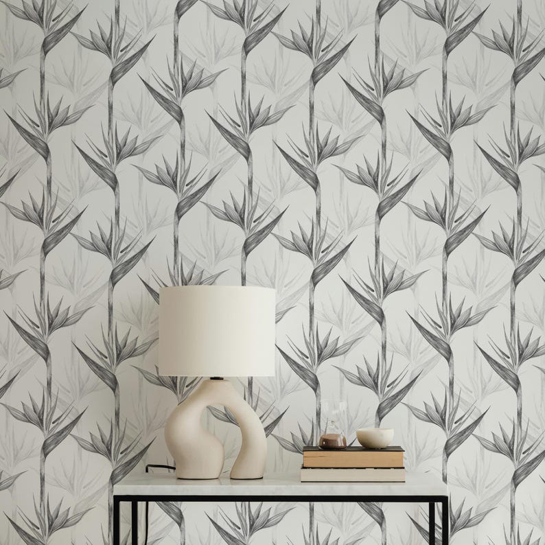 Botanical Inkscape Wallpaper. Removable Peel and Stick Wallpaper and ...