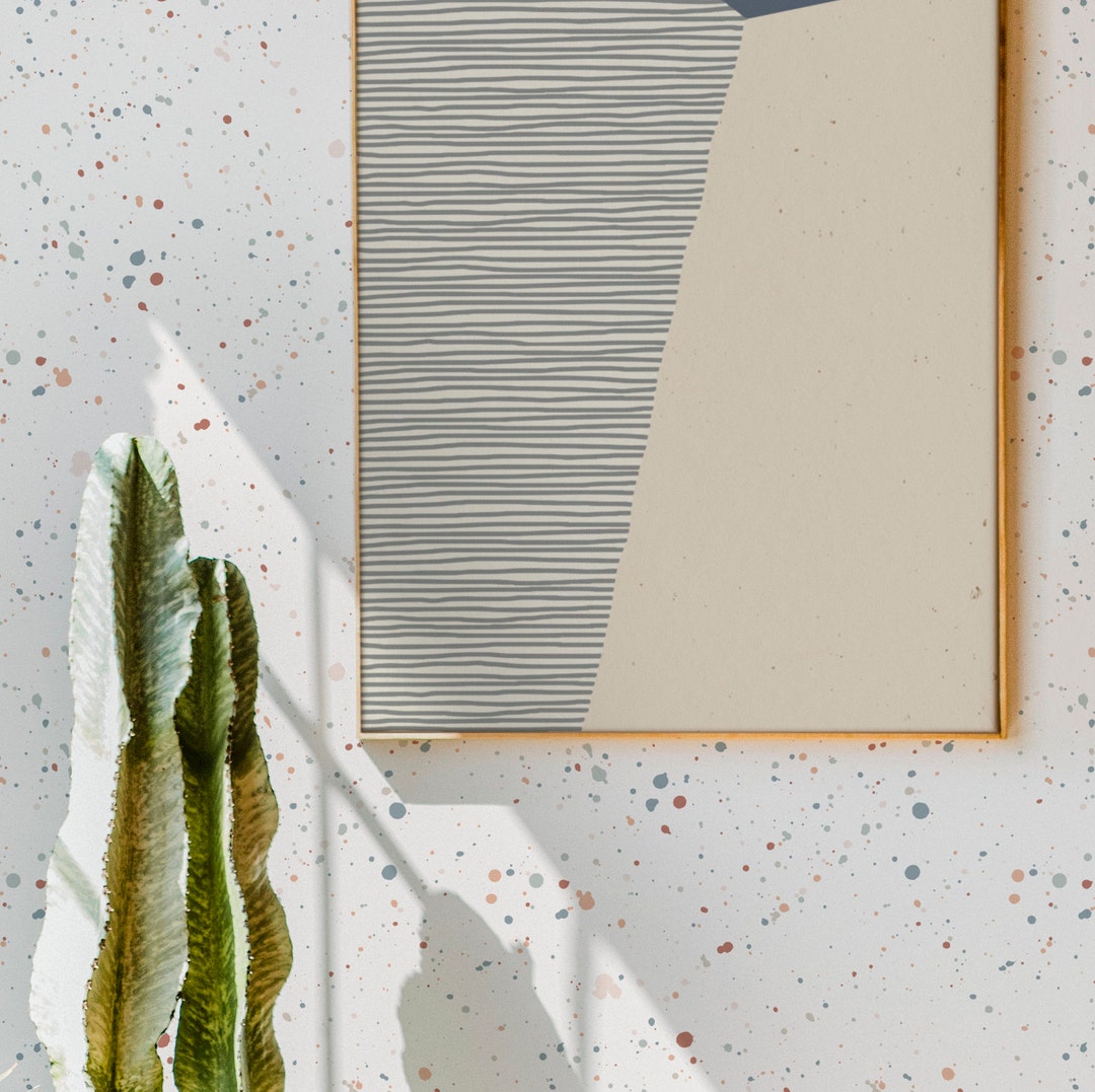 Ink Spatter Wallpaper. Modern. Peel and Stick. Removable. Accent Wall ...