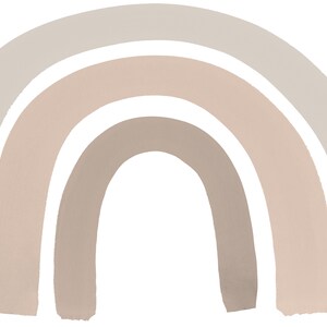 Neutral Watercolor Rainbow Mural Wallpaper. Custom Bedroom Wallpaper ...