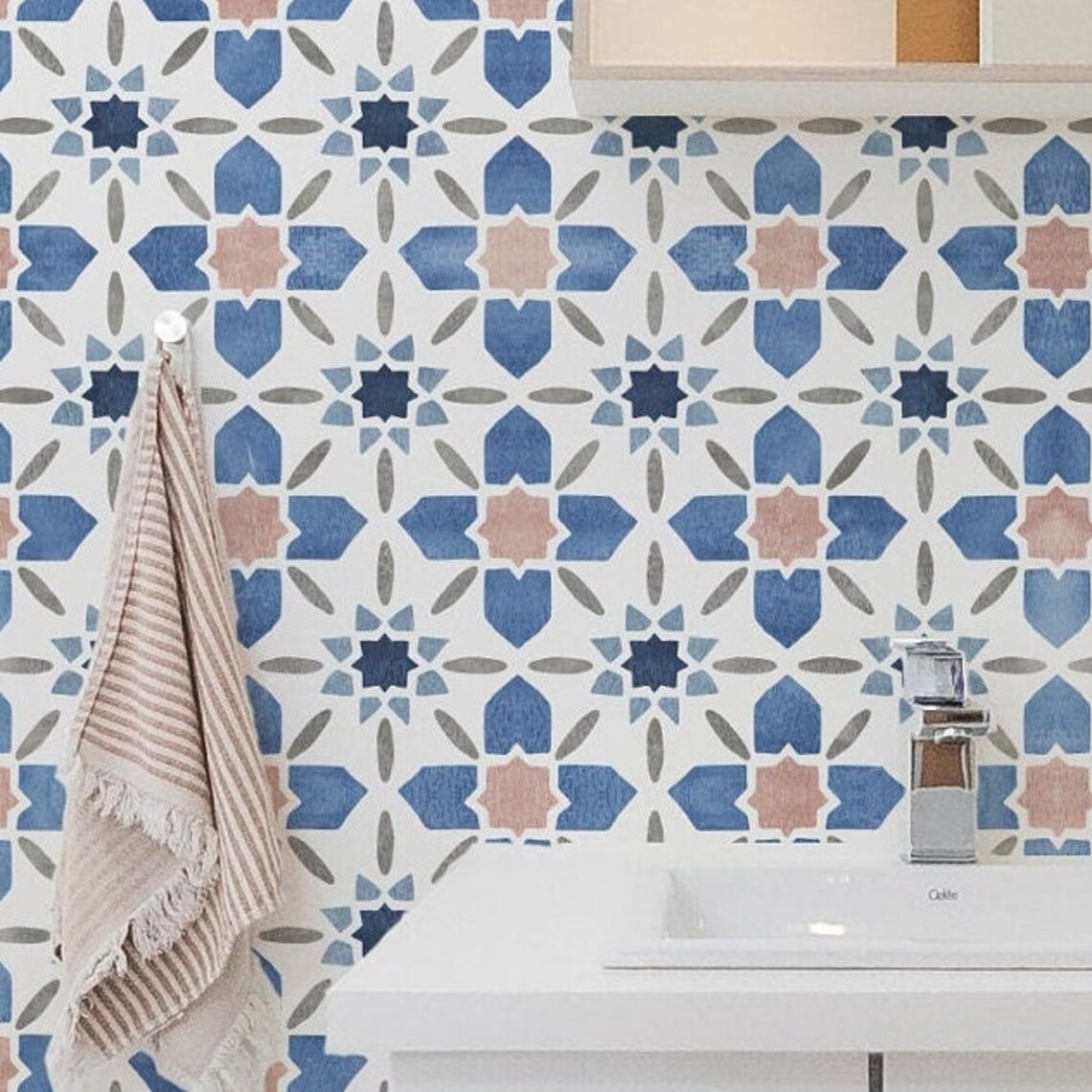 Bright Modern Tile Wallpaper. 2020 Wallpaper. Azulejos Tile Collection ...