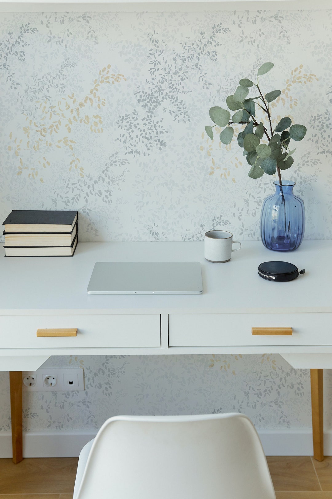 Delicate and Subtle Floral Wallpaper. Watercolor Floral. Peel and Stick ...