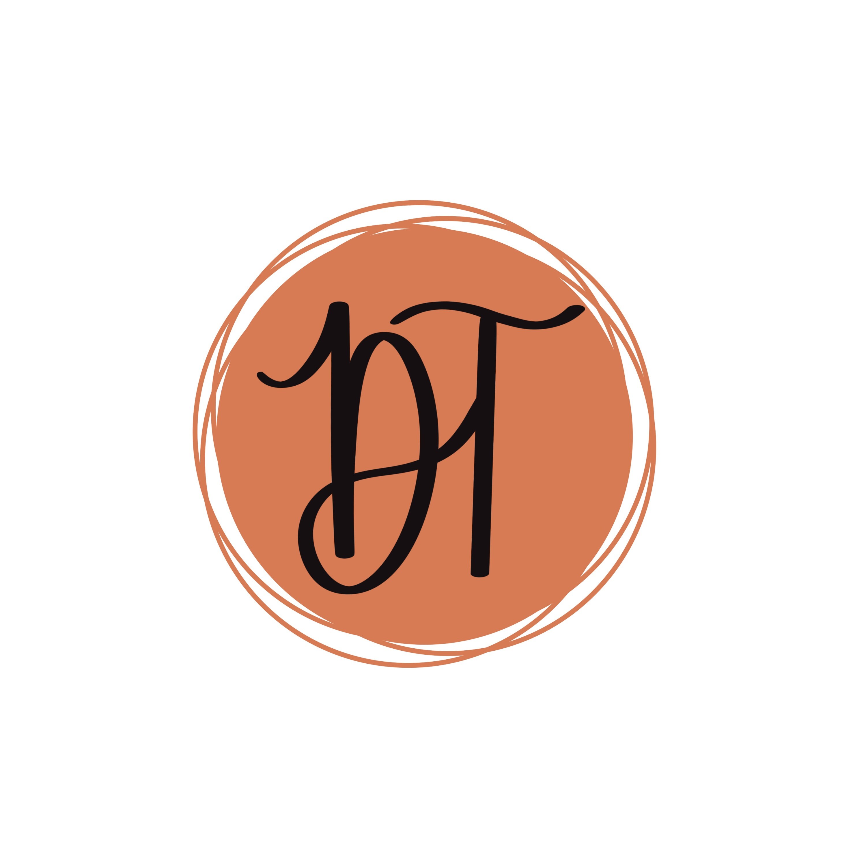Hand Lettered Cute G-mail Profile Picture Thumbnail of Initials for ...
