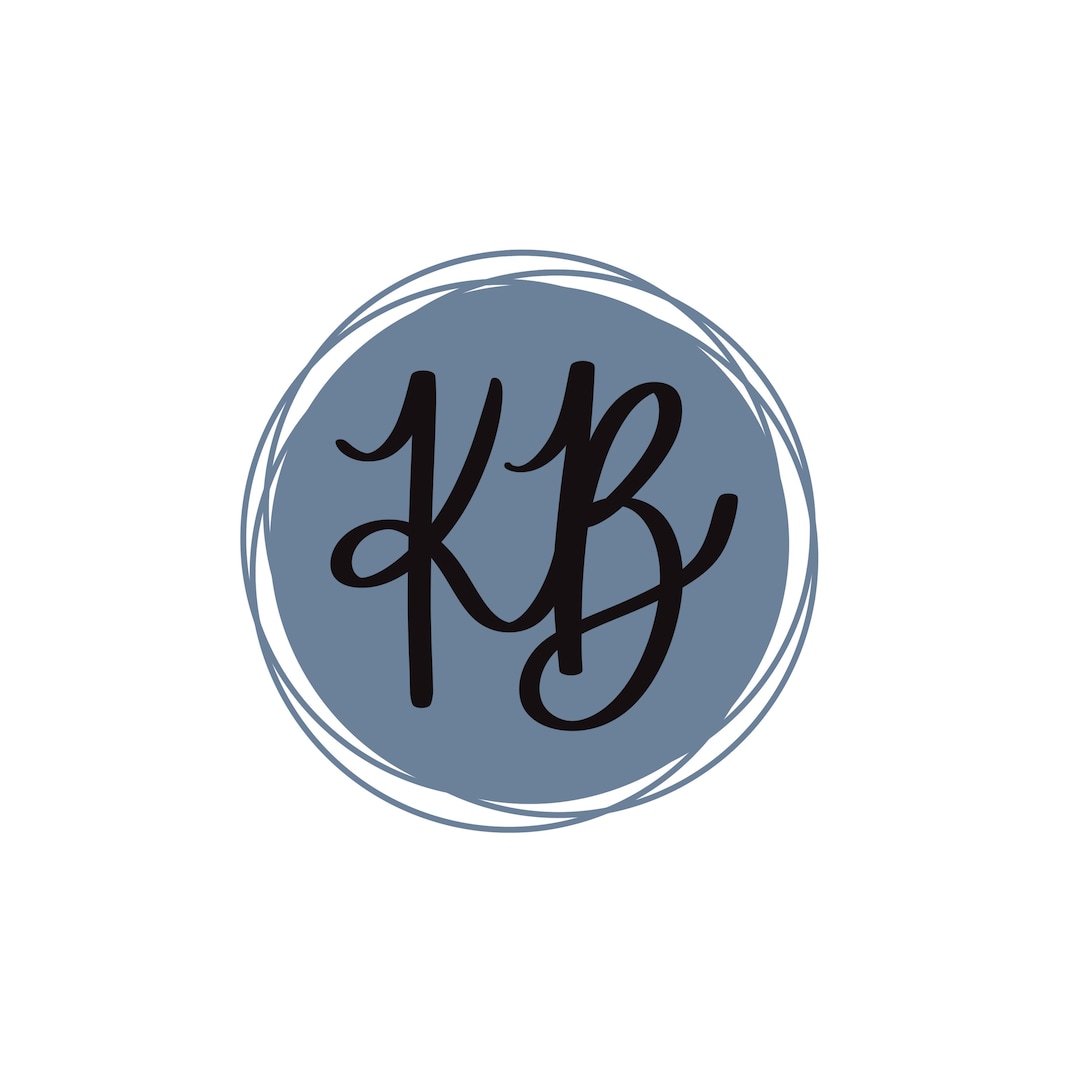 Hand Lettered Cute G-mail Profile Picture Thumbnail of Initials for ...