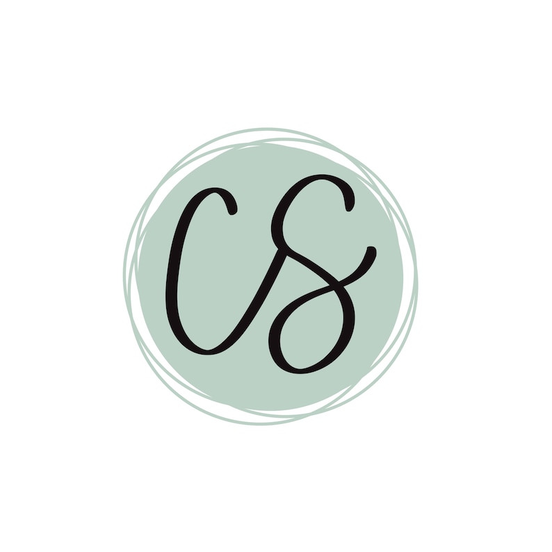 Hand Lettered Cute G-mail Profile Picture Thumbnail of Initials for ...