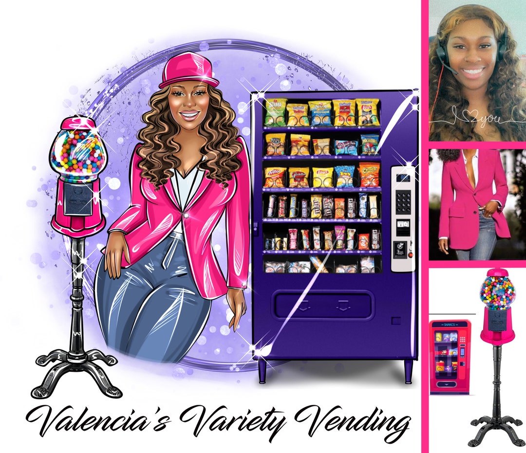 Variety Vending Logo,cartoon Logo,custom Cartoon Logo,digital Portrait ...