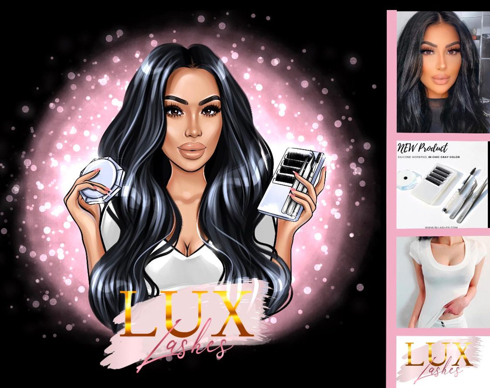 Lash Artist Logo,lash Designer Logo,lash Maker Logo,beauty Saloon Logo ...