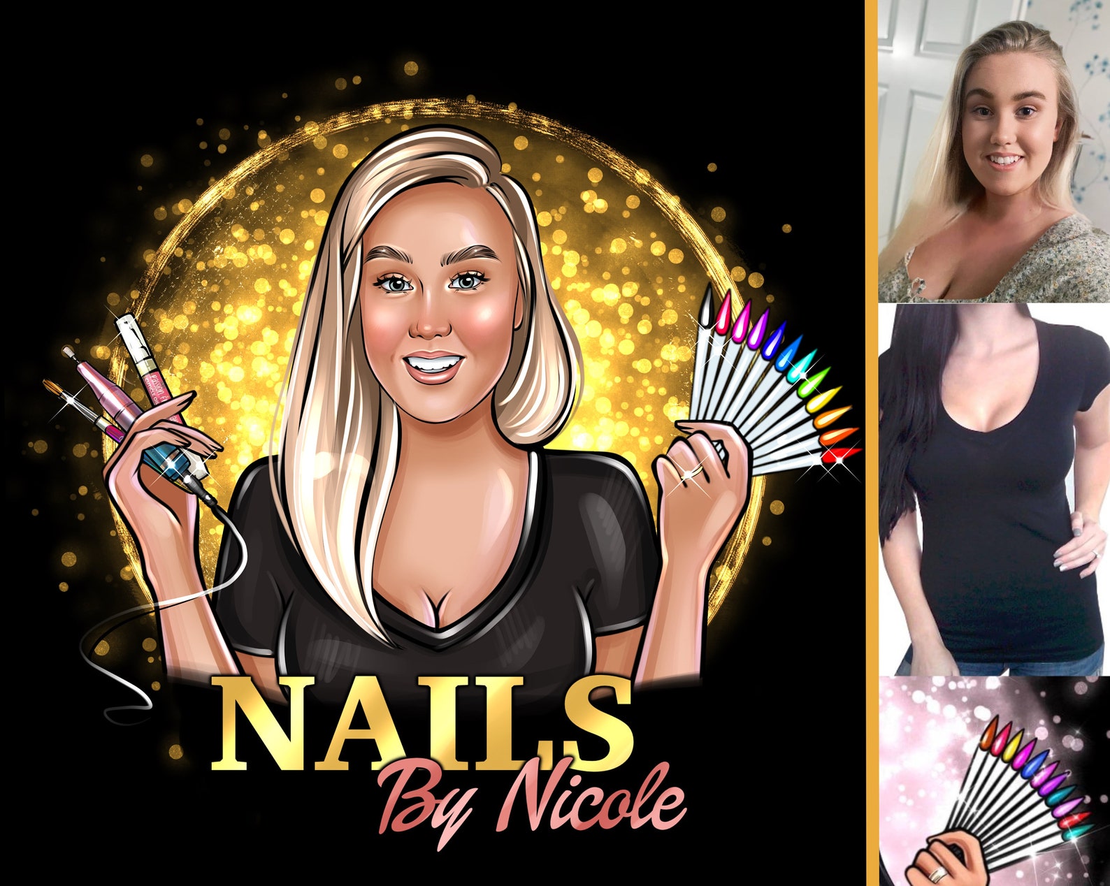 Nail Tech Logo,nail Artist Logo,nail Designer Logo,nail Saloon Logo ...