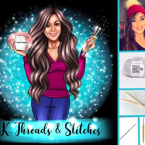 Threads and Stitches Logo,stitcher Logo,cricut Craft Maker,hand Crafter ...