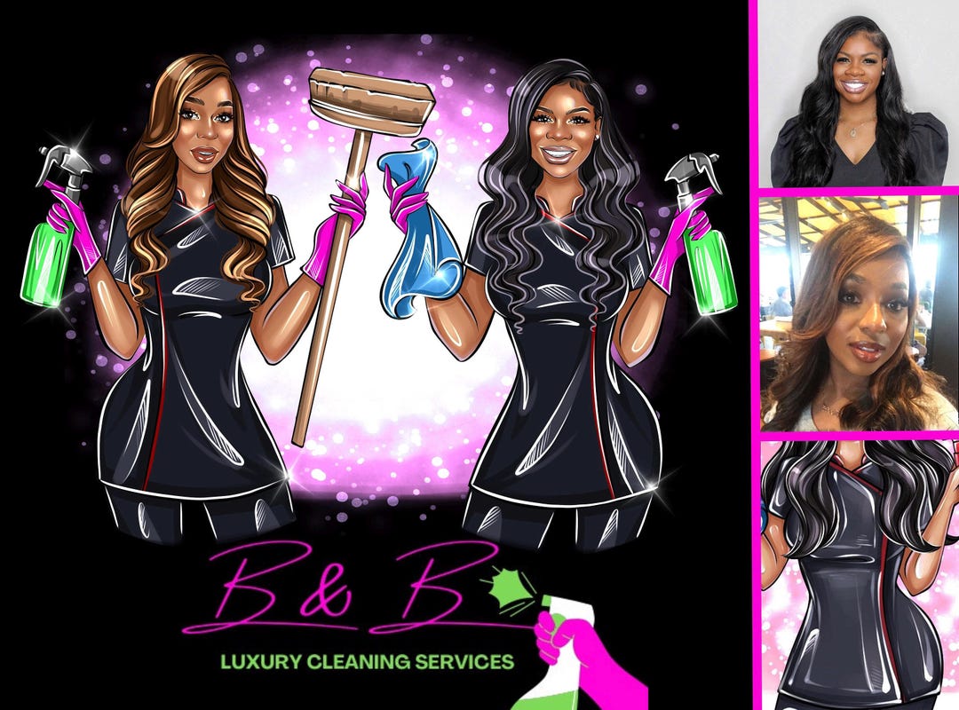 Cleaning Business Logo,house Chores Logo,cartoon Logo Design,office ...