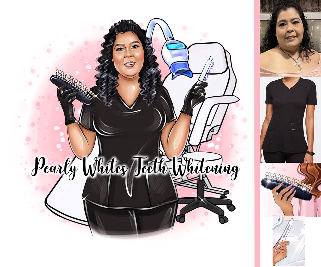 Teeth Whitening Logo Design, Dentist Cartoon Logo, Teeth Bleaching Logo ...