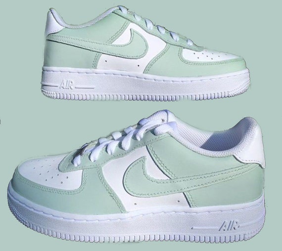 Mint Air Force 1 Custom | Etsy