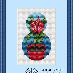 Hibiscus, Cross Stitch Pattern to Download in Pdf and Cssaga - Etsy