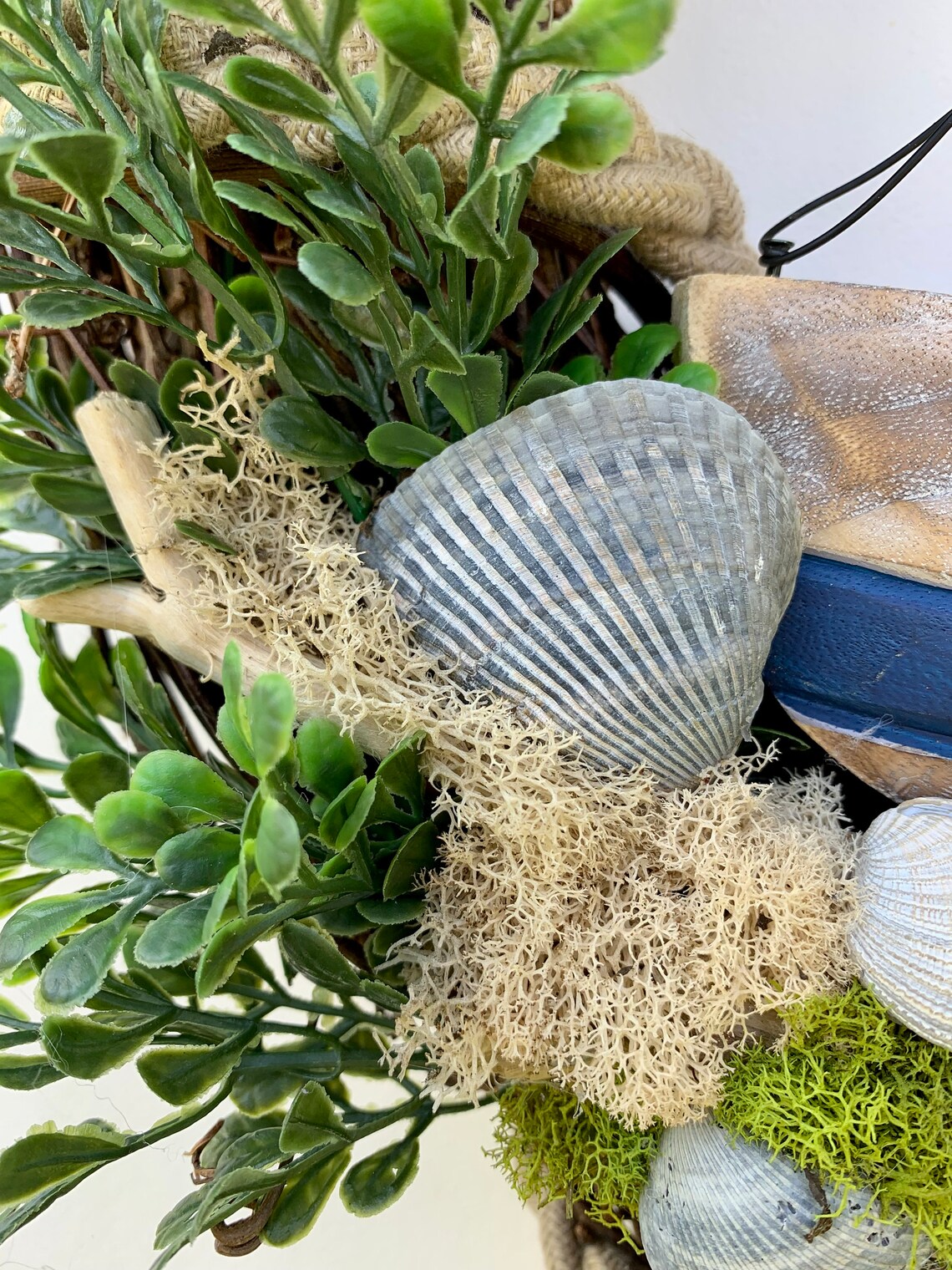 Nautical Wreath, Coastal Wreath, Ocean Wreath, Beach Wreath, Sailboat ...