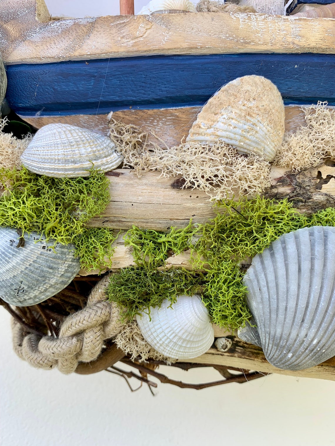 Nautical Wreath, Coastal Wreath, Ocean Wreath, Beach Wreath, Sailboat ...