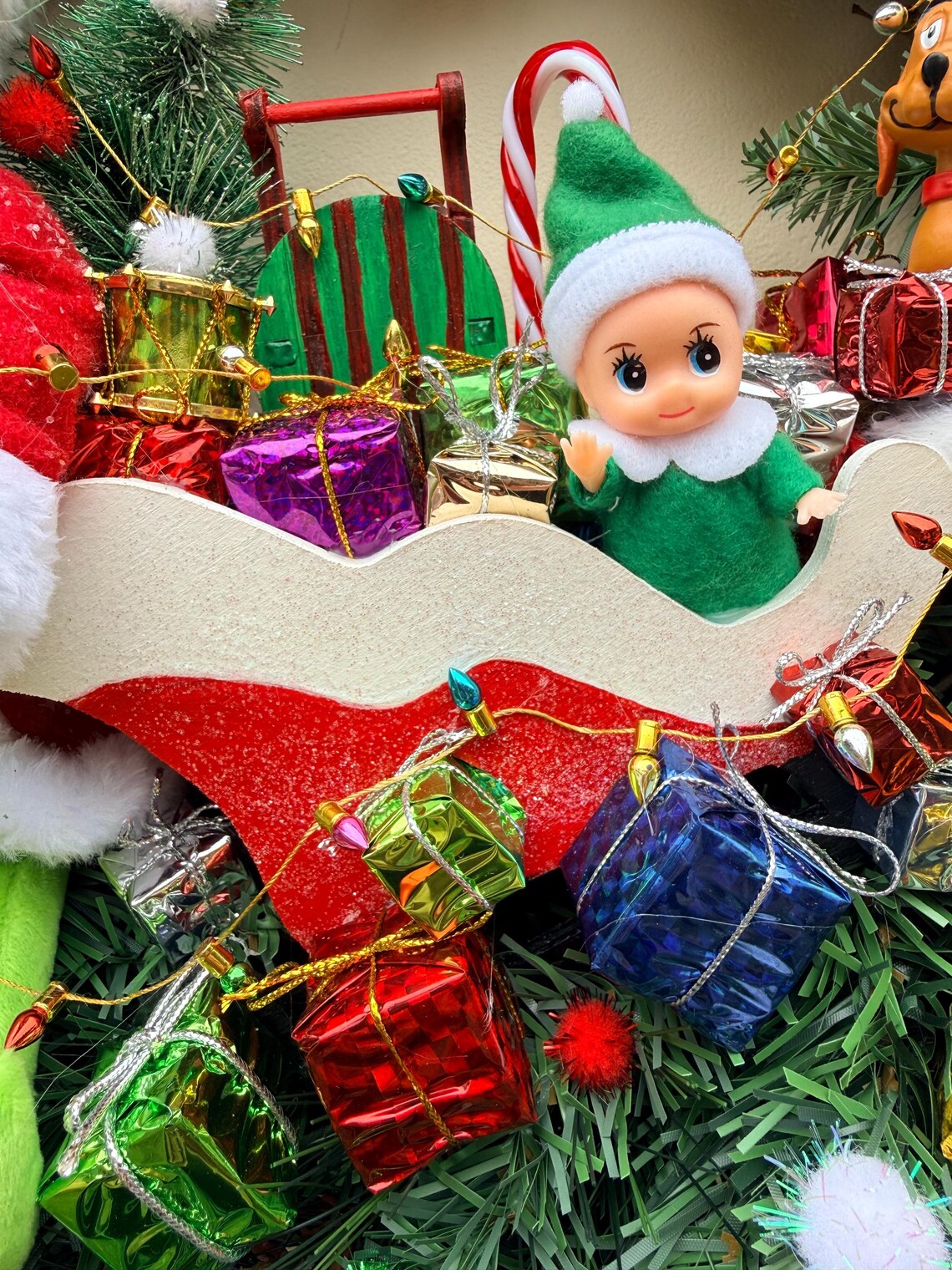 22" Grinch and Sam Christmas Wreath - Etsy