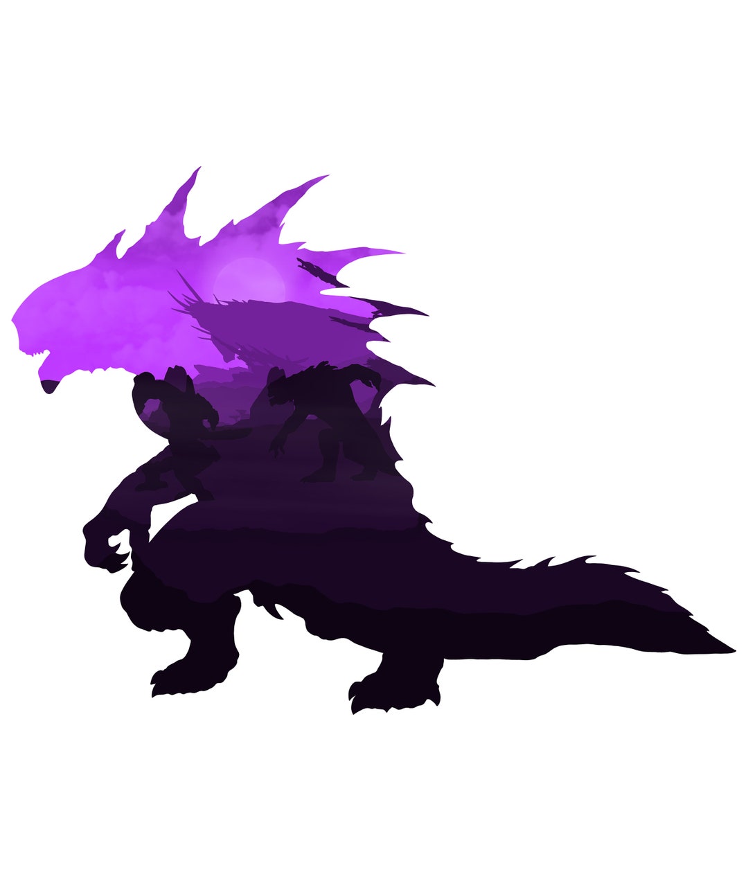 Ark Survival Evolved - the King Titan | Digital Silhouette Piece - Etsy