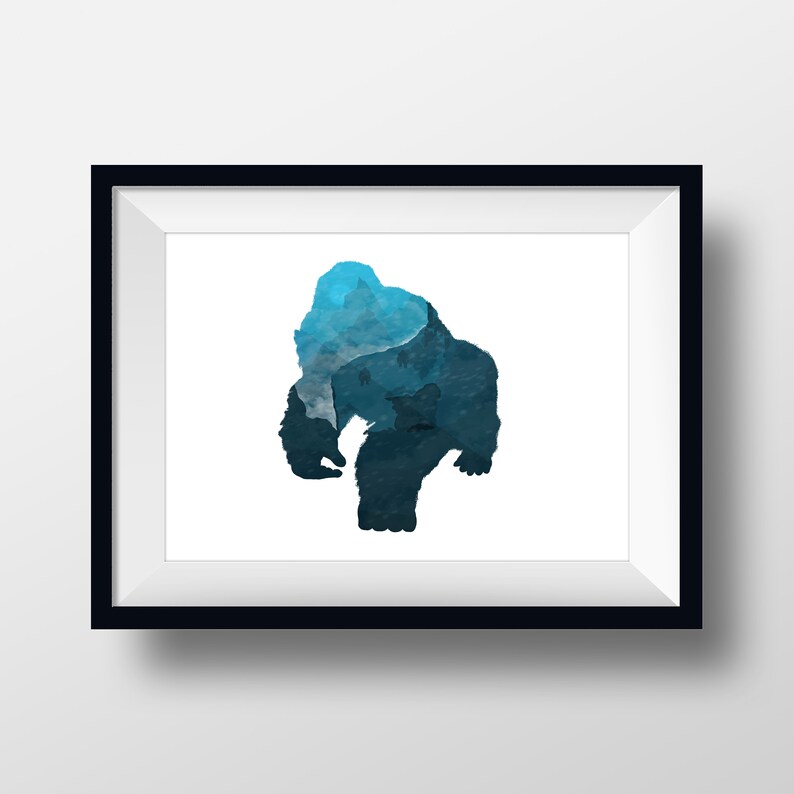 Ark Survival Evolved - the Megapithecus | Digital Silhouette Piece - Etsy