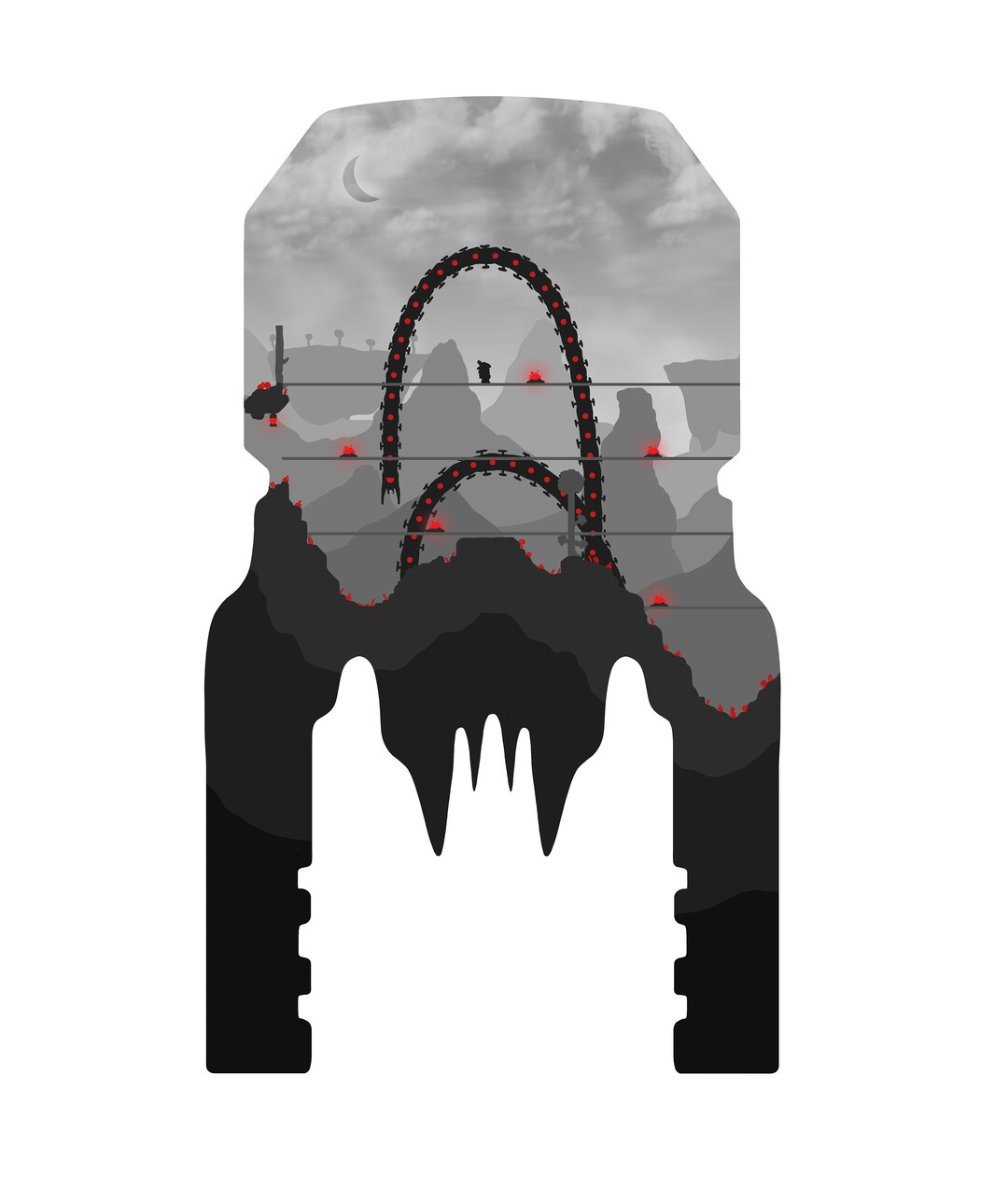 Terraria - the Destroyer | Digital Silhouette Piece - Etsy