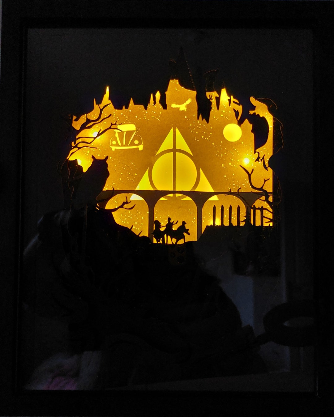 3D Light Frame Inspired by Harry Potter Sorcerer - Etsy