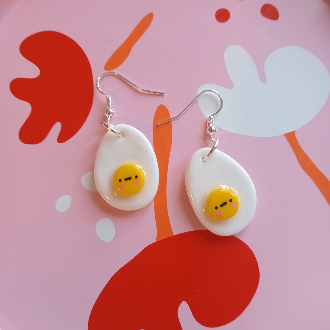 Grumpy Eggs aus Polymer Clay baumelt - Etsy.de