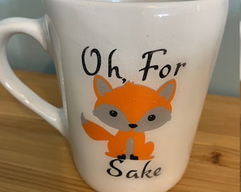 For Fox drawing Sake White Coffee Mug - Etsy
