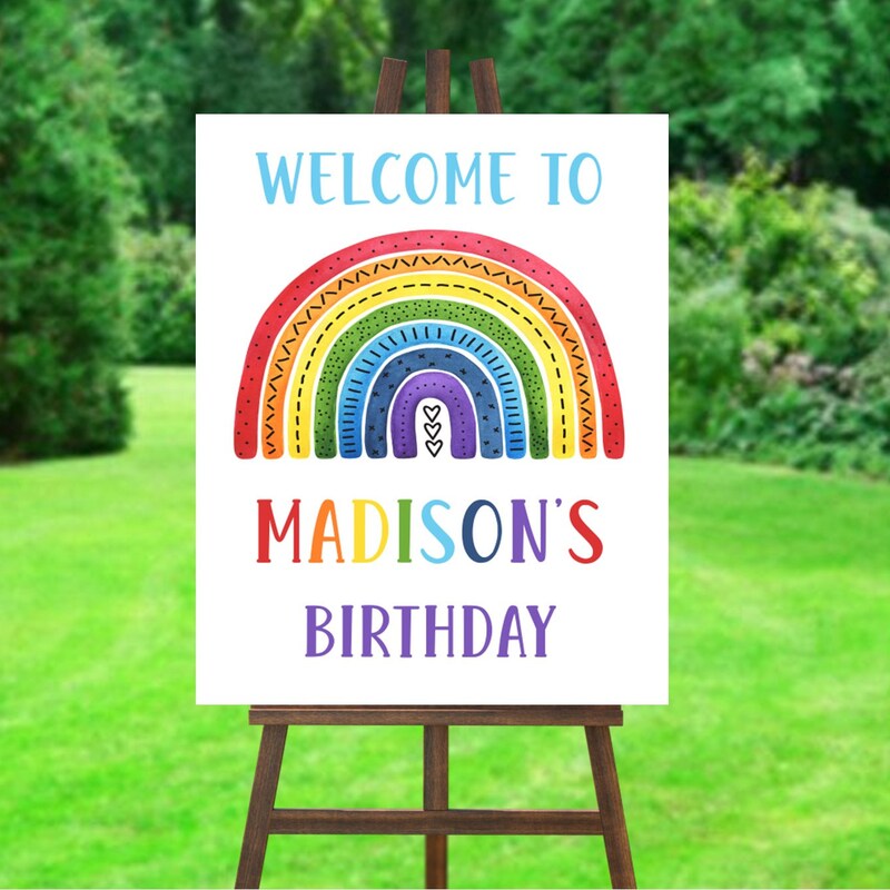 Rainbow Welcome - Etsy