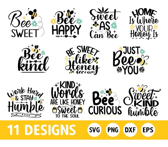 Bee SVG Bundle Bee Svg Files Bee File for Cricut Bumblebee | Etsy UK