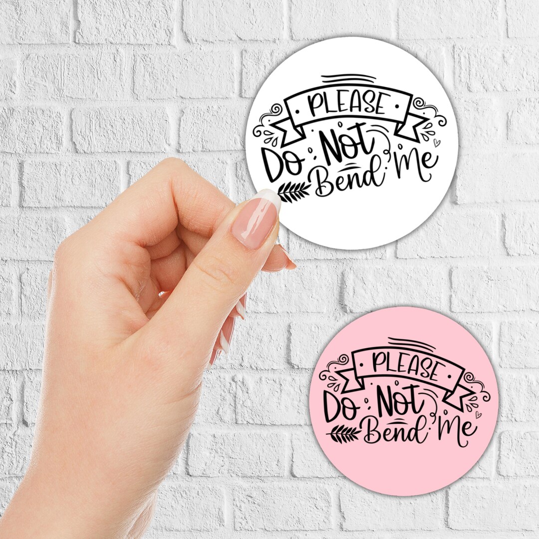 Please Do Not Bend Stickers, Small Business Labels, Thermal Printer ...