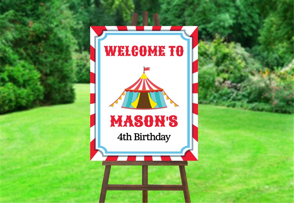 Carnival Party Sign Carnival Party Carnival Birthday Circus - Etsy