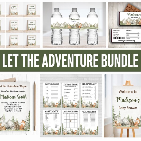 Wilderness Baby Shower - Etsy